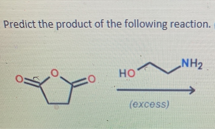Solved Predict the product of the following reaction. NH2 в | Chegg.com