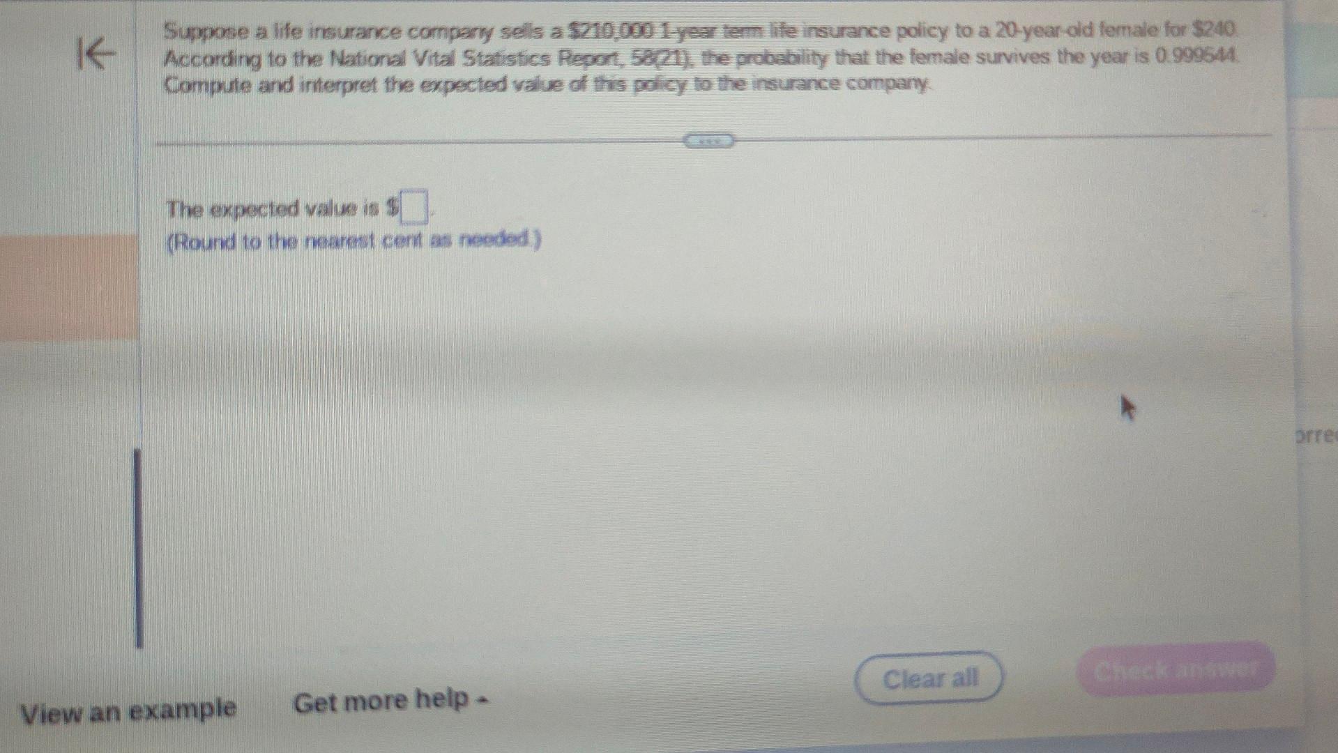 Solved Suppose a life insurance compary sells a | Chegg.com