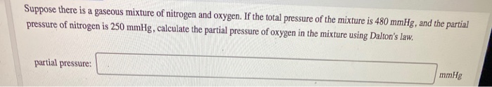 Solved Suppose there is a gaseous mixture of nitrogen and | Chegg.com