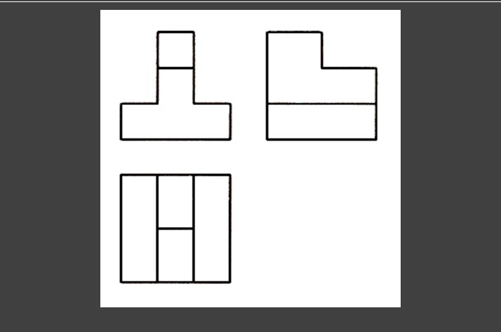 Solved From the three-dimensional projection of the given | Chegg.com