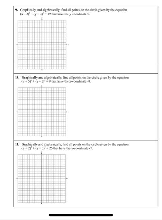 Solved Graphically and algebraically, find all points on the | Chegg.com