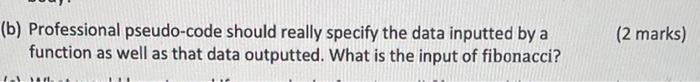 Solved 2. Consider the following pseudo-code for a Python | Chegg.com