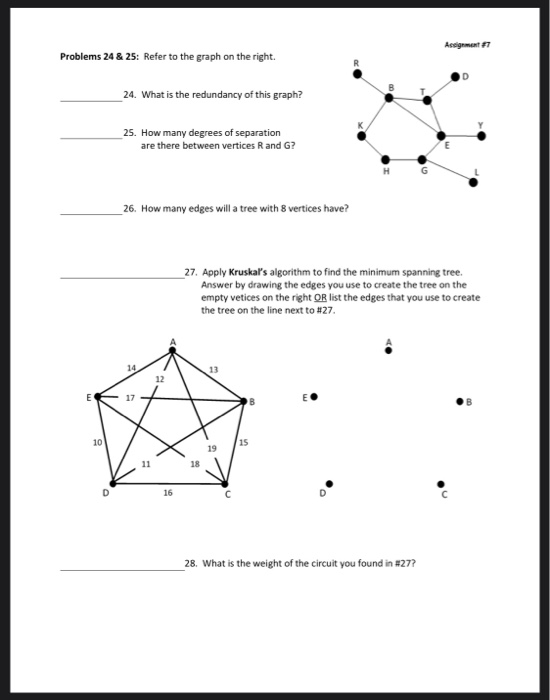 Solved Assignment Problems 24 & 25: Refer to the graph on | Chegg.com
