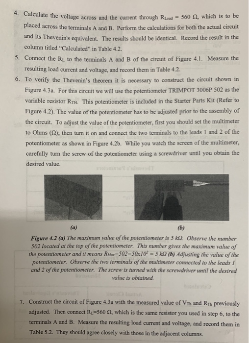 Solved EXPERIMENTAL PROCEDURE 1. Construct the circuit shown | Chegg.com