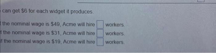 Solved Acme Widget, Inc., has the following production | Chegg.com