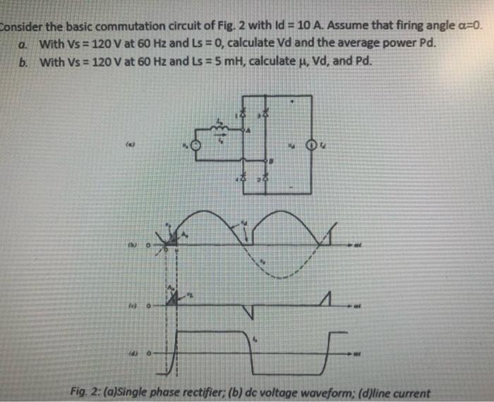 Solved Consider the basic commutation circuit of Fig. 2 with | Chegg.com