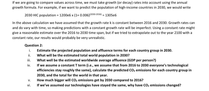 Solved IPAT Equation Exercise Population (millions) Category | Chegg.com