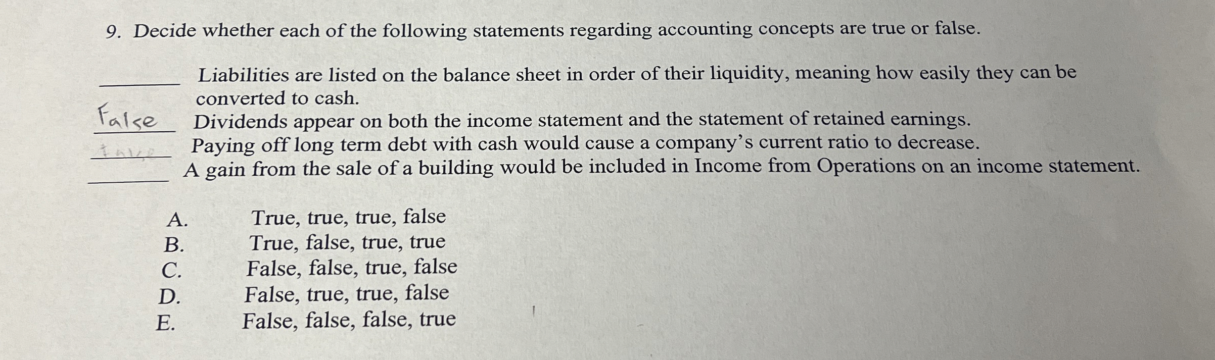 Solved Decide whether each of the following statements | Chegg.com