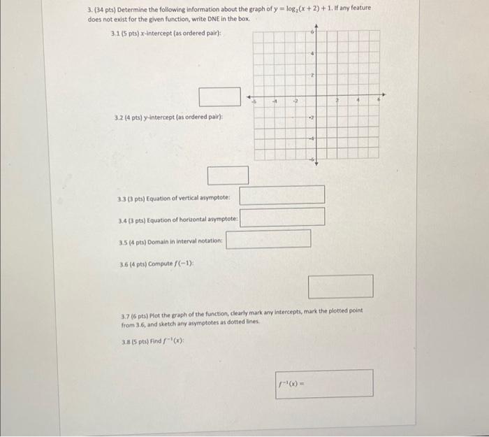 Solved 3. (34 pts) Determine the following information about | Chegg.com