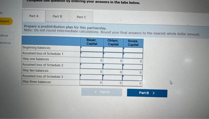 Solved The partnership of Baver, Ohtanl, and Souza has | Chegg.com