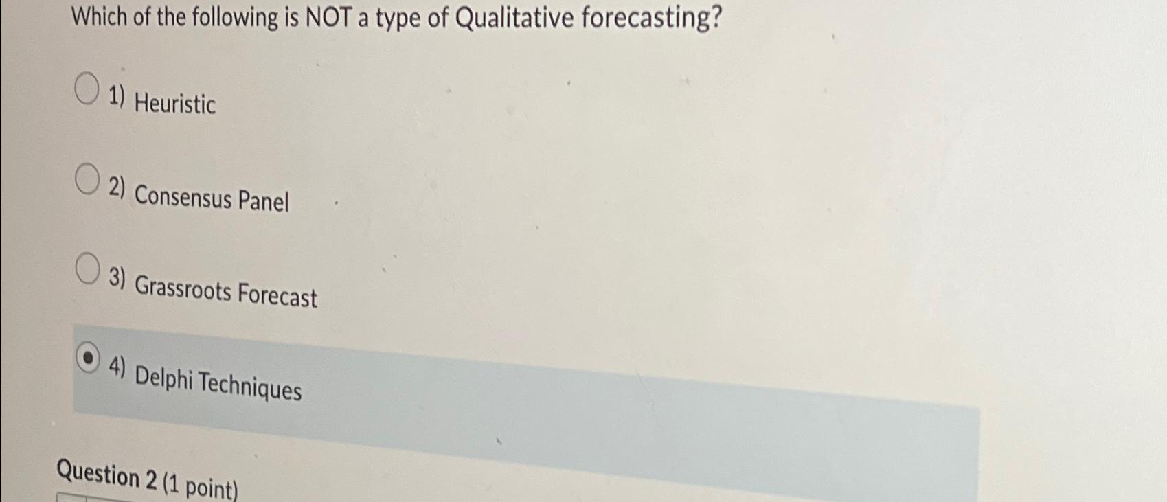 Solved Which of the following is NOT a type of Qualitative | Chegg.com
