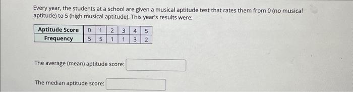 Solved Every year, the students at a school are given a | Chegg.com