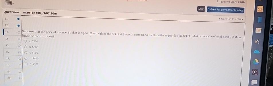 Solved Assignment Score: 0.00%Questionsma01pe10h | Chegg.com