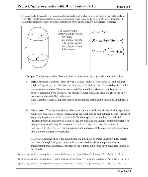 Solved I have Spherocylinder.java coded and it runs | Chegg.com