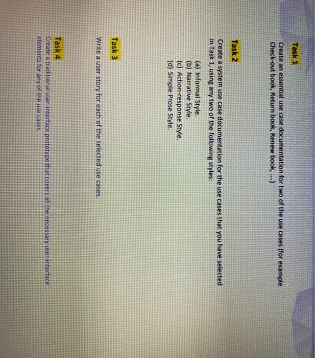 Case Study: Library Management System A Library | Chegg.com