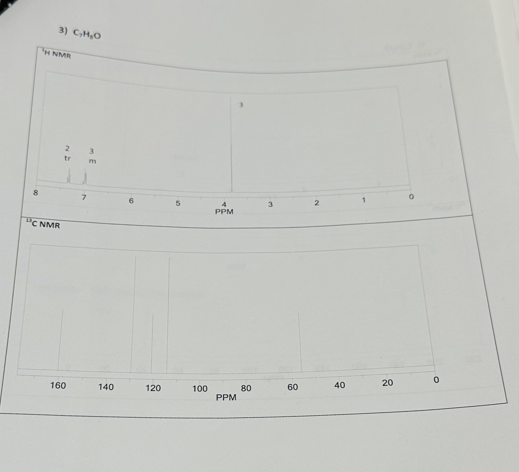 Solved determine the structure of each spectra and identify | Chegg.com