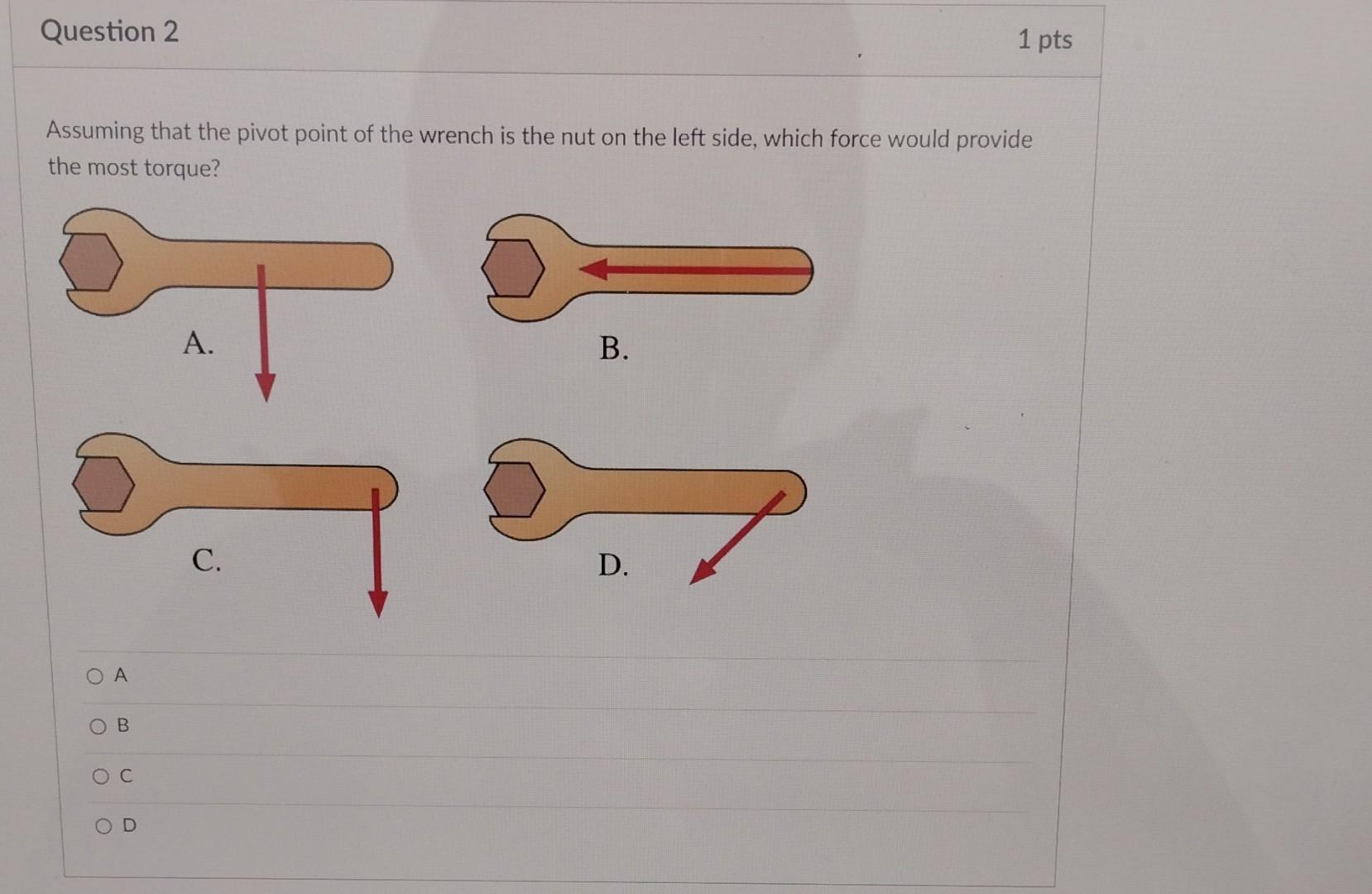 Solved Assuming that the pivot point of the wrench is the | Chegg.com