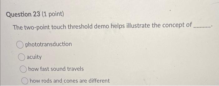Solved The two-point touch threshold demo helps illustrate | Chegg.com