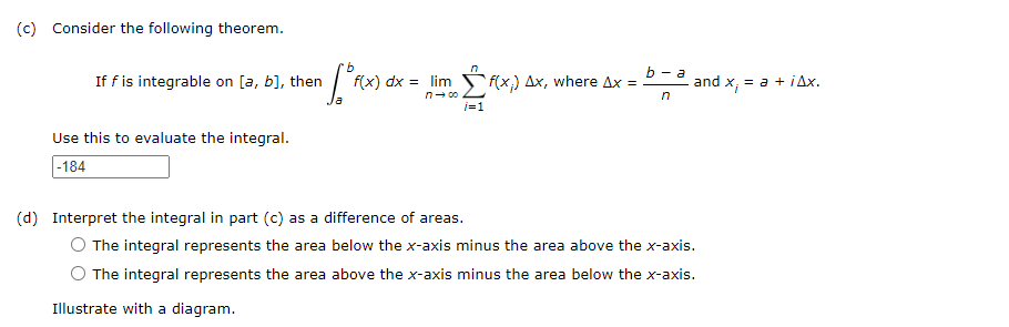 (c) ﻿Consider the following theorem.If f ﻿is | Chegg.com