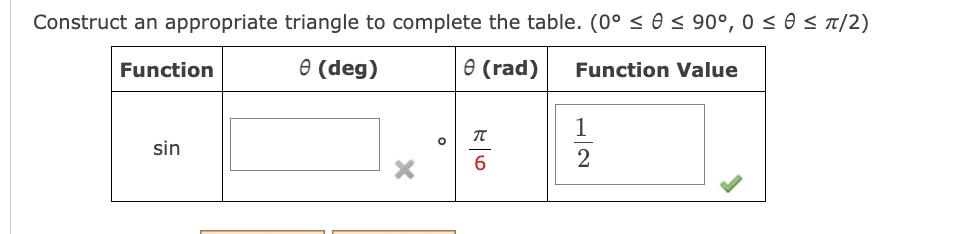 Solved Construct an appropriate triangle to complete the | Chegg.com