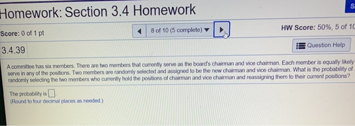 Solved Homework Section 3 4 Homework Score 0 Of 1 Pt 8 Of