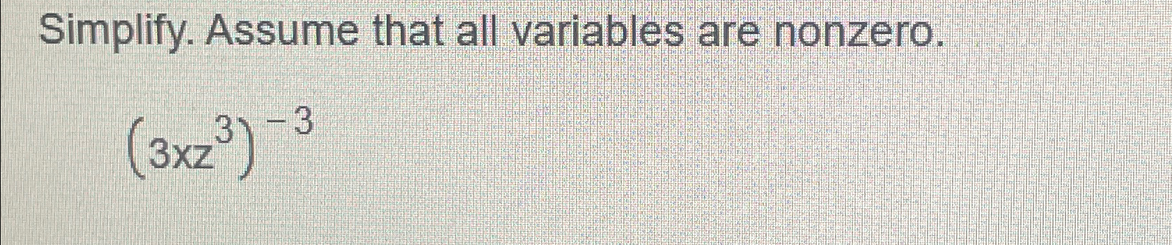 Solved Simplify. Assume that all variables are | Chegg.com