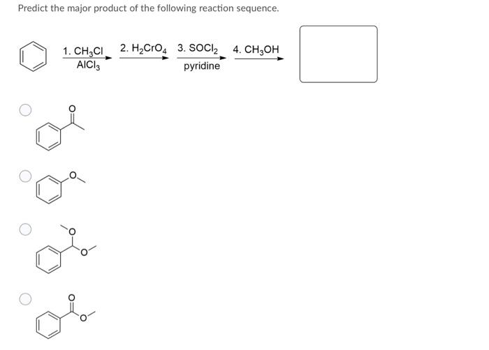 Solved Predict the major product of the following reaction | Chegg.com