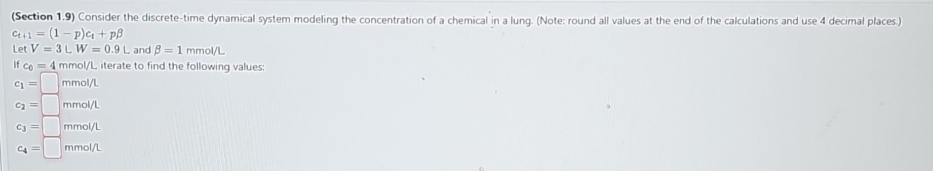 Solved (Section 1.9) Consider the discrete-time dynamical | Chegg.com