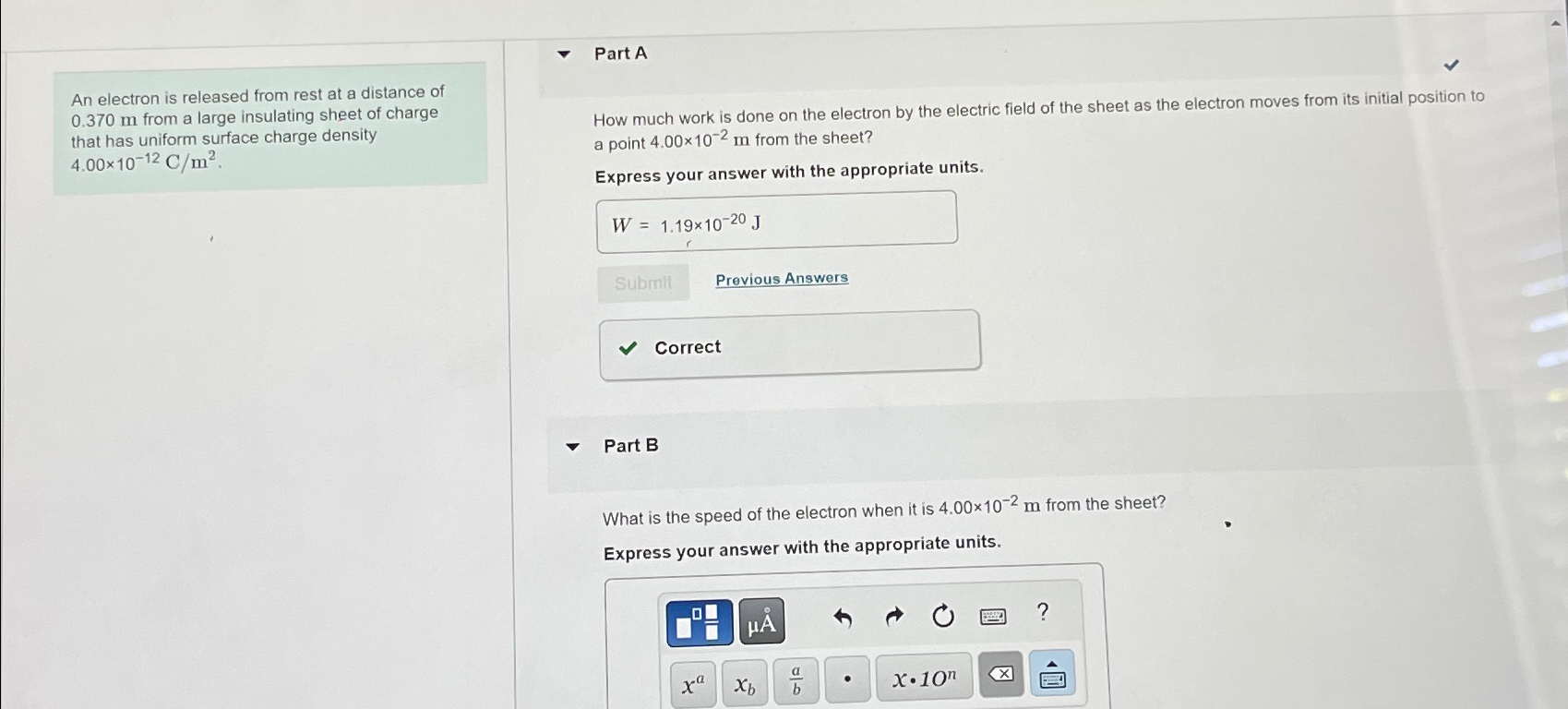 Solved An electron is released from rest at a distance of | Chegg.com