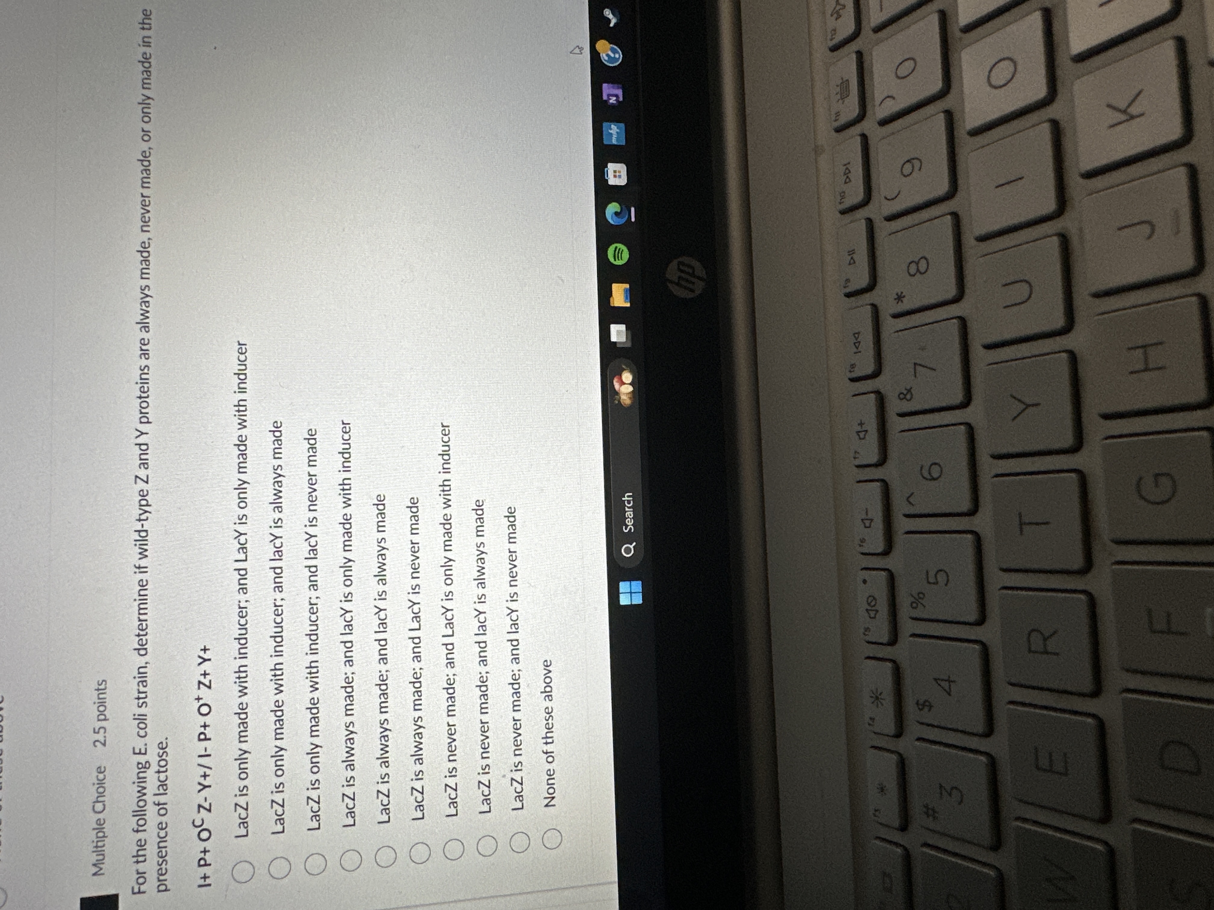 Solved For the following E. ﻿coli strain, determine if | Chegg.com