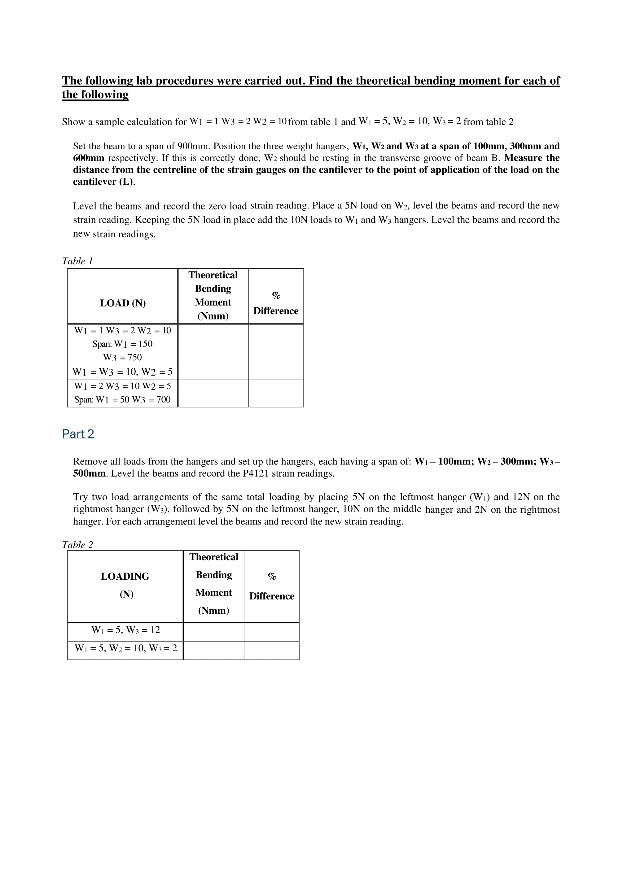 The following lab procedures were carried out. Find | Chegg.com
