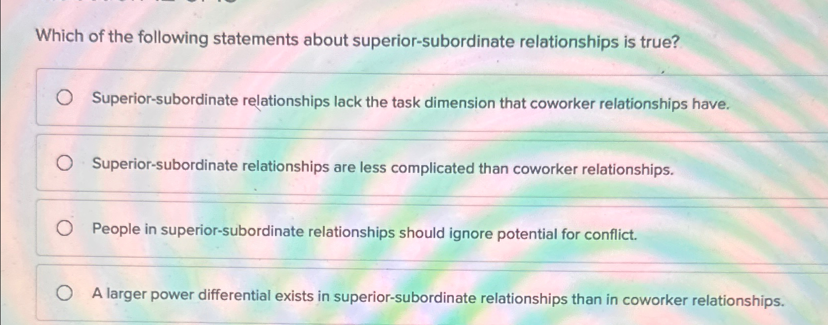 Solved Which of the following statements about | Chegg.com