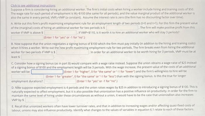 Solved Click to see additional instructions Suppose a firm | Chegg.com