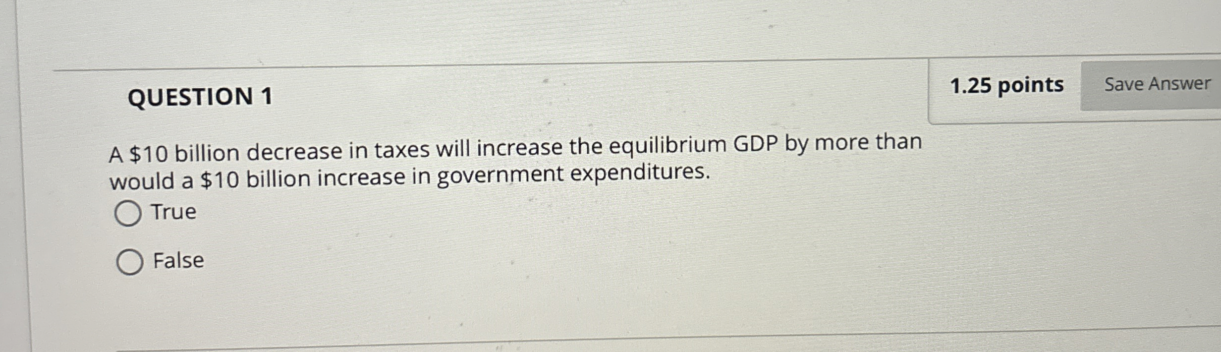 High Quality SOLUTION QUESTION 11.25 ﻿pointsA $10 ﻿billion decrease in | Chegg.com