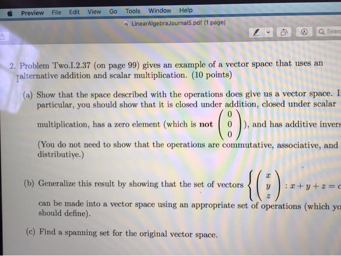 Solved Preview File Edit View Go Tools Window Help Linear | Chegg.com