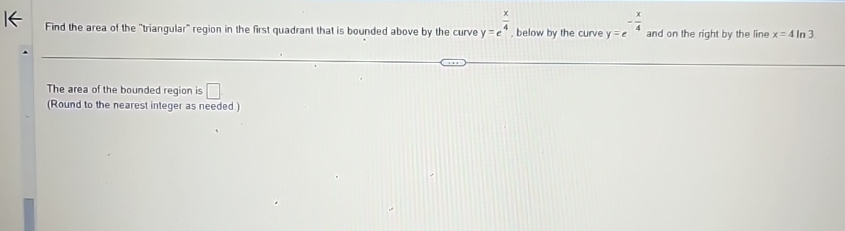 Solved Find the area of the "triangular" region in the first | Chegg.com