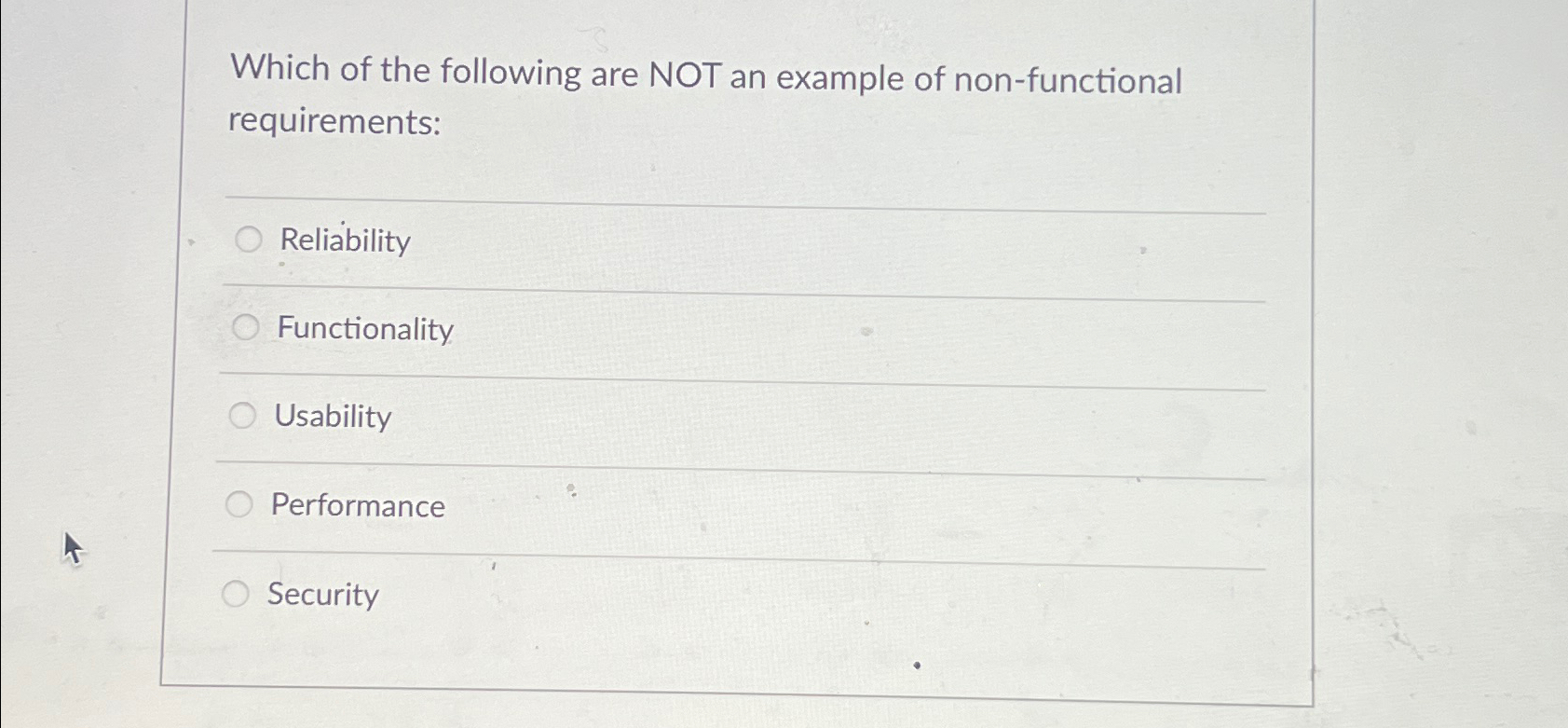 Solved Which of the following are NOT an example of | Chegg.com