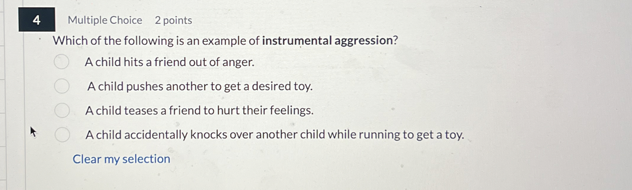 High Quality SOLUTION 4 ﻿Multiple Choice 2 ﻿pointsWhich of the following is | Chegg.com