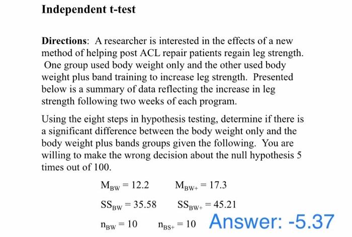 Solved -Please show all 8 steps of hypothesis testing.For | Chegg.com