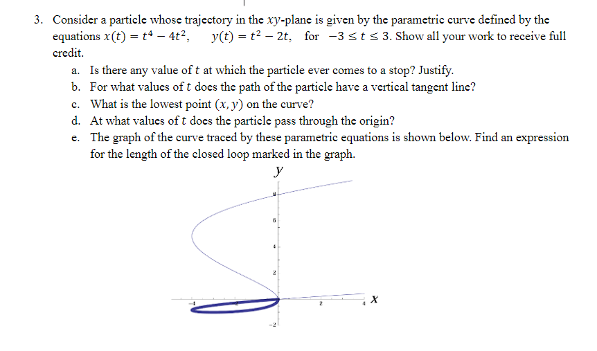 Solved Consider a particle whose trajectory in the xy-plane | Chegg.com