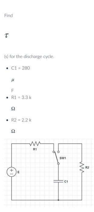 Solved μ F) for the following circuit. - C1=470 μ F - C2=330 | Chegg.com