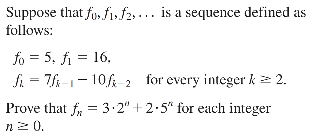 Solved Suppose that f0,f1,f2,dots is ﻿a sequence defined | Chegg.com