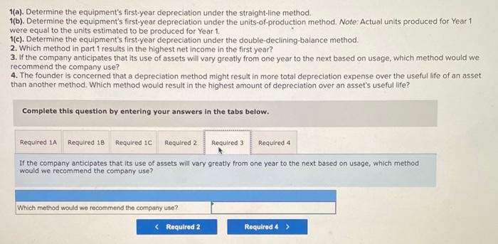 Solved Tableau DA 8-3: Mini-Case, Analyzing straight-line, | Chegg.com