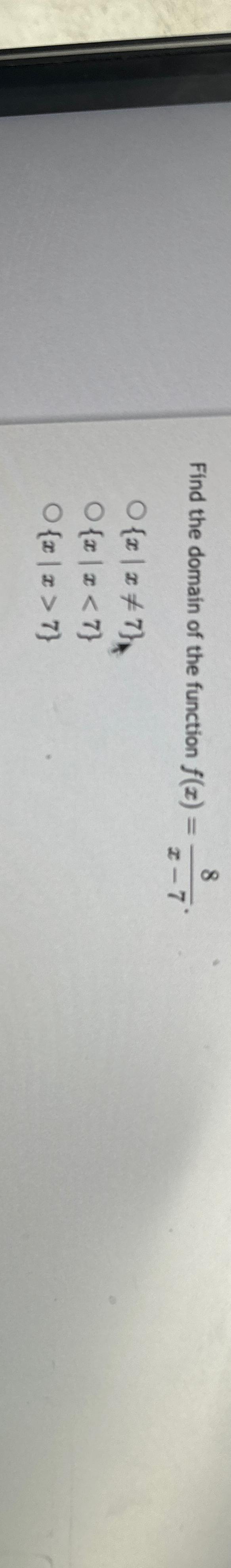 Solved Find The Domain Of The Function