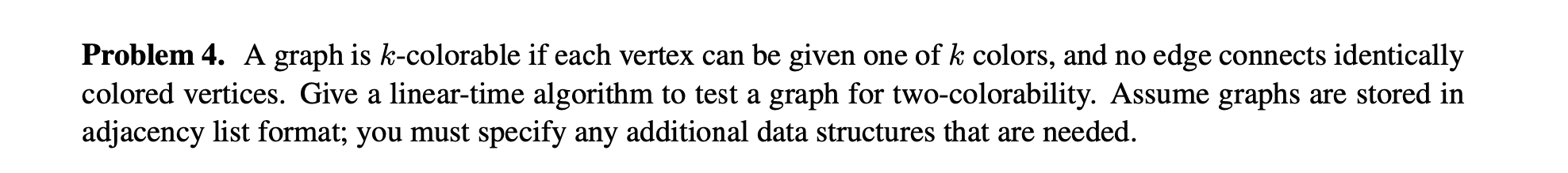 Problem 4 In Java Or Pseudocode a Graph Is
