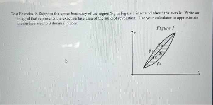 Test Exercise 9. Suppose the upper boundary of the | Chegg.com