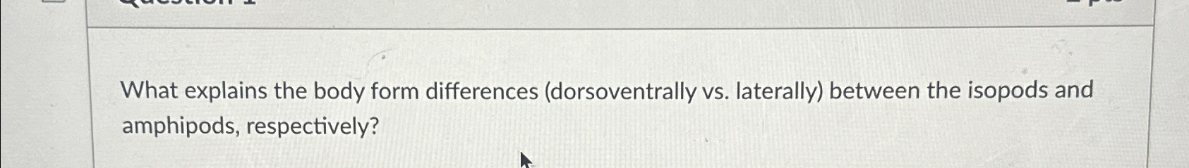 Solved What explains the body form differences | Chegg.com