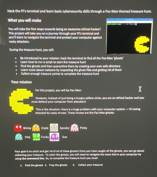 Solved Hack the Pi's terminal and learn basic cybersecurity | Chegg.com