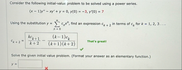 Solved Consider the following initial-value problem to be | Chegg.com