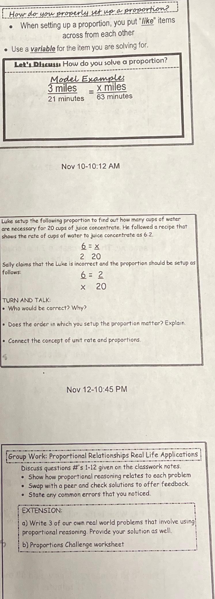 Solved How do you properly set up a proportion?When setting | Chegg.com